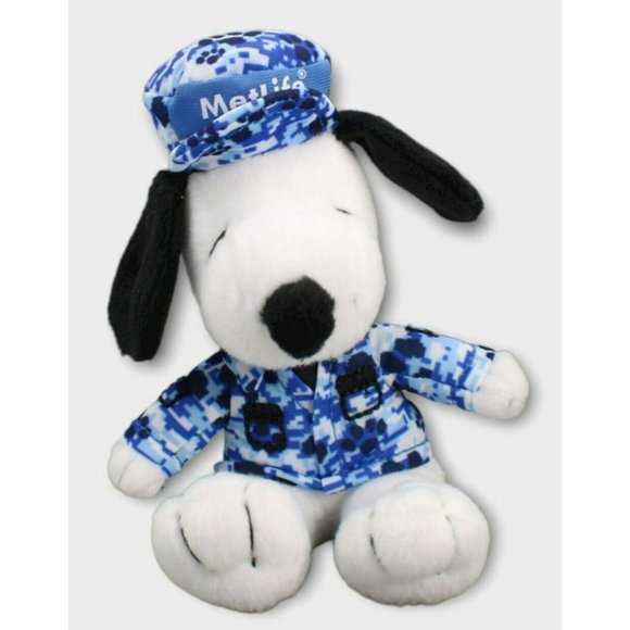 Peanuts | Toys | Snoopy Peanuts Plush Metlife Cap And Blue Military ...